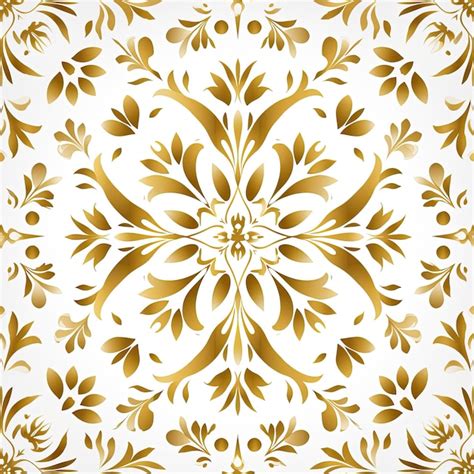 Premium Ai Image Golden Pattern