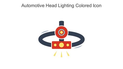 Automotive Head Lighting Colored Icon In Powerpoint Pptx Png And Editable Eps Format