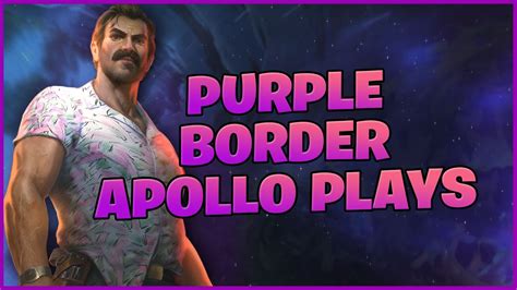 Purple Border Apollo Plays S11 Smite Ranked Youtube