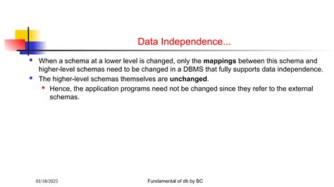 Fundamentals Of Database Power Point Pptx