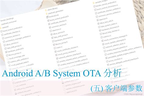 Android Ab System Ota分析（五）客户端参数applypayload Csdn博客