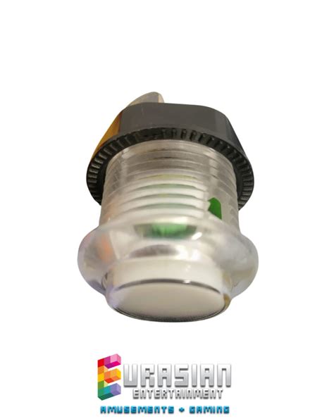 White Led Button Round Shape Eurasian Amusements
