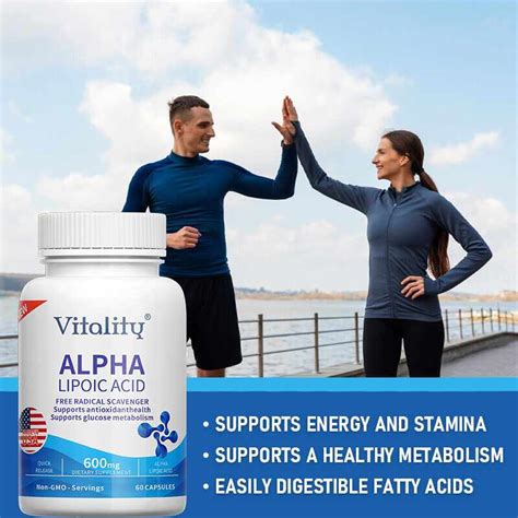 Alpha Lipoic Acid 600 Mg Supports Antioxidant Health And Sugar