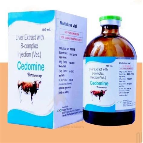 Cedomine Liver Extract With B Complex Injection At ₹ 110 Box Pungaon