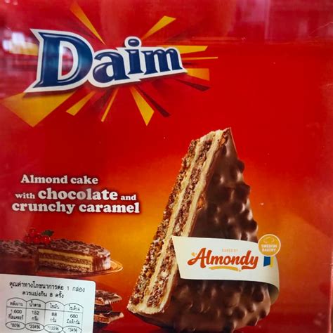 Daim Dime Bar Almond Cake With Chocolate And Crunchy Caramel 400g