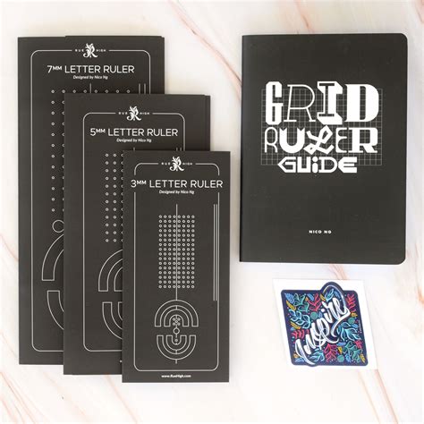 Nico Ng S Free Grid Ruler And Alphabet Layout Worksheets The Postman