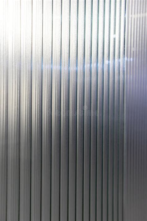 Polycarbonate Sheets With Colorful Light Reflection Are Used In Interior Design Stock Image