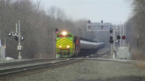 NS 1072 Illinois Terminal Heritage Unit Meets CSX Train Past A