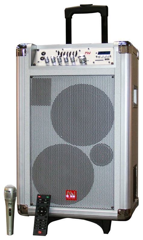 Nutek Bluetooth Portable Powered Speaker System Silver 91591974m Best Buy