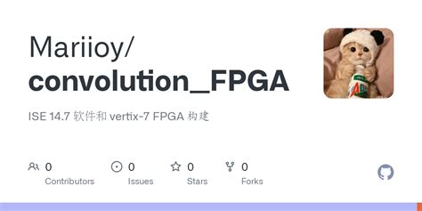 Github Mariioyconvolutionfpga Ise 147 软件和 Vertix 7 Fpga 构建