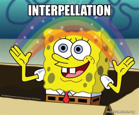 Interpellation Rainbow Spongebob Meme Generator