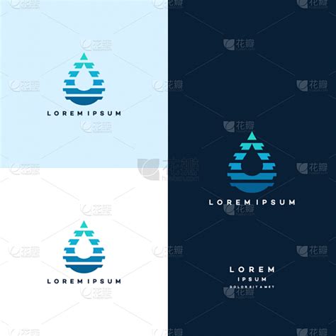 Water Drop Logo Design Template Unique Clean素材 花瓣网