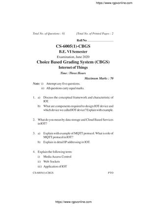 Rgpv Syllabus Btech Cs Sem Cs D Disaster Management RAJIV GANDHI PROUDYOGIKI