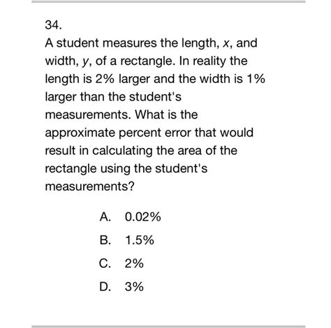 Solved 34 A Babe Measures The Length X And Width Y Chegg Com