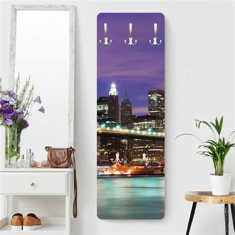 Bilderdepot24 Garderobenpaneel Design Städte Skyline Brooklyn Bridge In