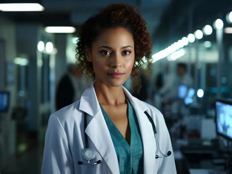 Premium Ai Image Female Doctor In Hospital