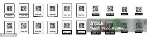 Qr Code Set Template Of Frames For Qr Code With Text Scan Me Vector
