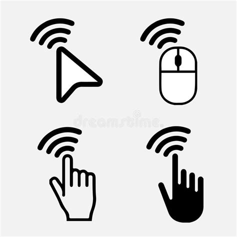 Cursor Icons Set Cursor Set In Hand Arrow And Mouse Forms Mouse Click Cursor Set Stock