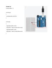 ARDUINO CODES Odt BLINKER LED Const Int LedPin 9 Void Setup