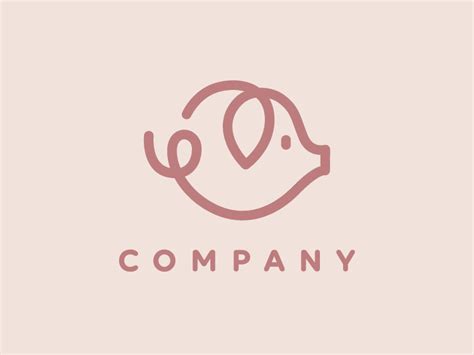 Cute Pig Logo Design By Jana Novak On Dribbble