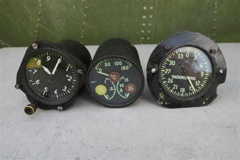Three Aircraft Indicators Cockpit Mi 8 An 2 Steel Catawiki