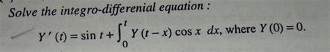 Answered Solve The Integral Equation 1 1 Xy X Bartleby