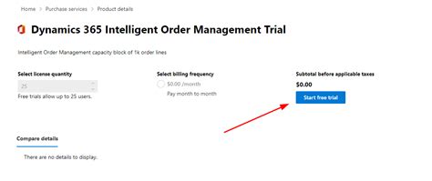 Intelligent Order Management での試用版ライセンスの取得 Microsoft Learn