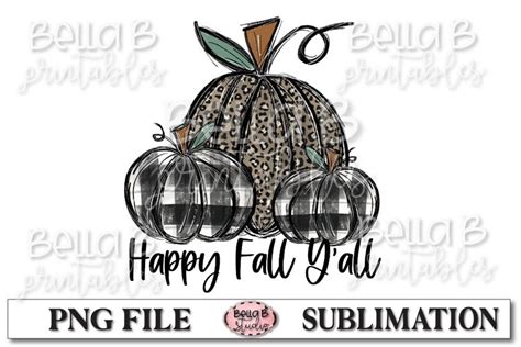 Leopard And Plaid Pumpkins Sublimation Design 929522