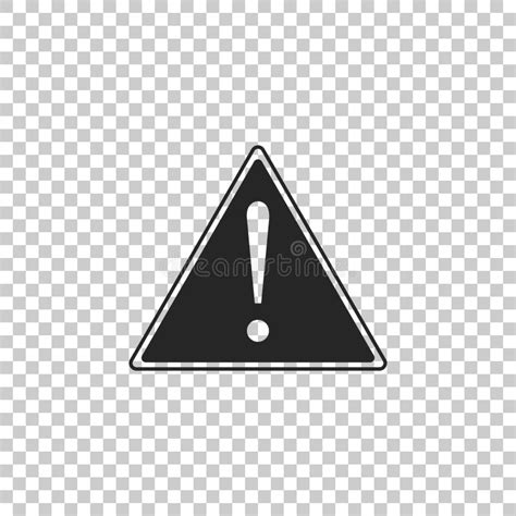 Signo De Exclamación En Icono De Triángulo Aislado En Fondo