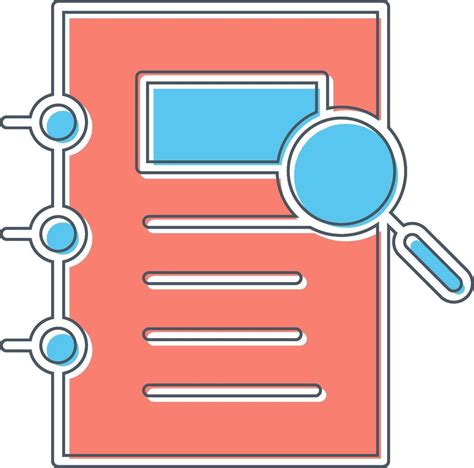 Notepad Search Vector Icon 38572751 Vector Art At Vecteezy