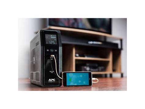 APC Back UPS Pro 1375 VA 120V AVR LCD 2 USB Charging Ports 10 NEMA Outlets 4 Surge Công