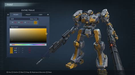 Armored Core VI Fires Of Rubicon Game UI Database