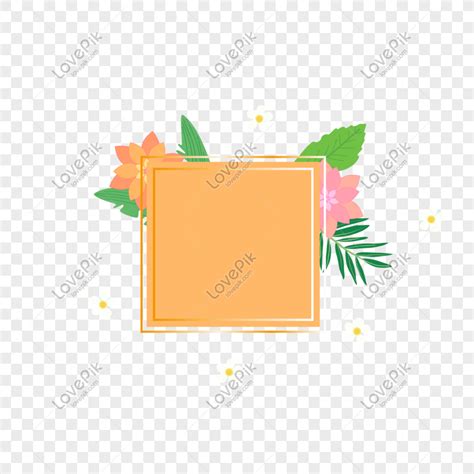 벡터 손으로 그려진 된 꽃 녹색 Png 일러스트 무료 다운로드 Lovepik