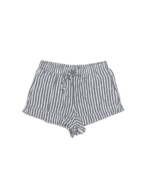 Universal Thread Stripes Multi Color Blue Shorts Size S 38 Off Thredup