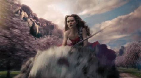 Alice Riding The Recently Befriended Bandersnatch To Defeat The