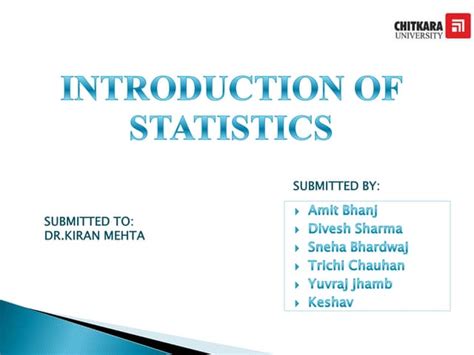 Introduction To Statistics Pptx