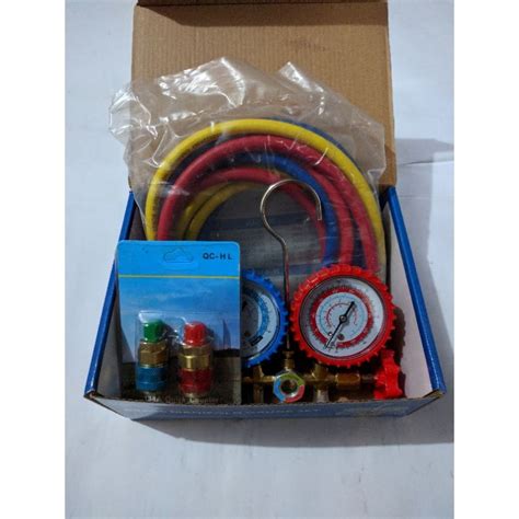 Manifold Gauge Brass Manifold Gauge Set With Hose And Adaptor Connector