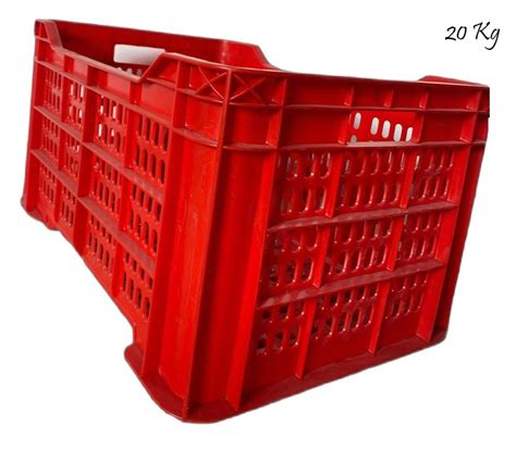 Red Rectangular HDPE Vegetable Crate At Rs Piece HDPE Crate In Ahmedabad ID