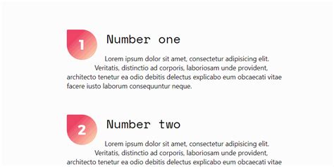 Ordered Lists With Gradient Drop Numbered Bullets Codemyui