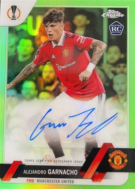 Alejandro Garnacho 2022 Topps Chrome Uefa Club Competitions Ca Ag