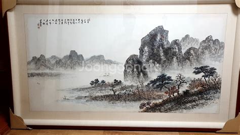 동양화 산수화 팝니다 시계 액자 팝아트 중고나라