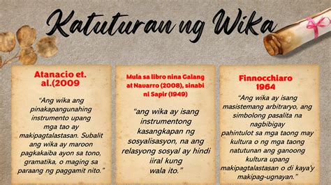 A Katuturan At Katangian Ng Wika Clyd Pastorpdf