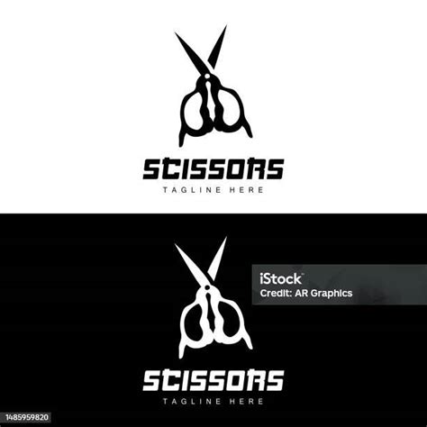 가위 로고 절삭 공구 벡터 이발소 면도기 가위 심플한 디자인 일러스트레이션 템플릿 아이콘 가위에 대한 스톡 벡터 아트 및 기타 이미지 Istock