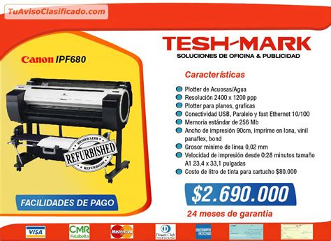 PLOTTER CANON IPF Computación e Informática Impresoras y
