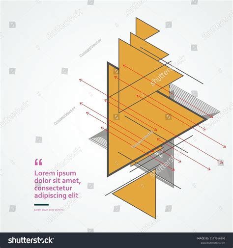 Triangle Geometry Abstract Vector Illustration Vector Stock Vector