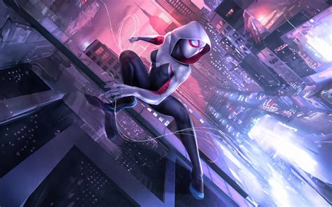 Gwen Stacy Heroic Swing 4k 3840x2160 Free 4k Wallpapers 40000
