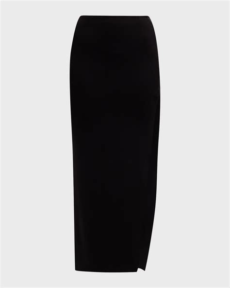 Norma Kamali Side Slit Maxi Skirt Neiman Marcus