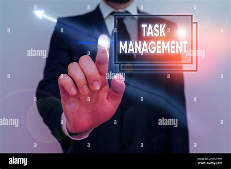 Handwriting Text Task Management Conceptual Photo The Process Of