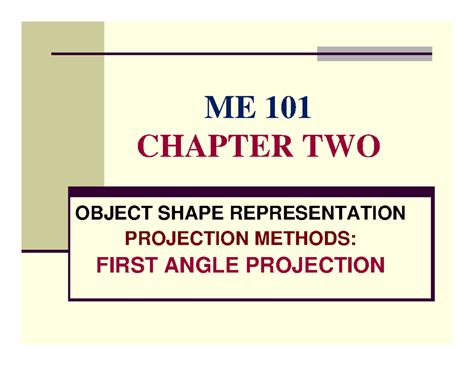 Me101 Lecture 3 Practice Materials For Me 101 Me 101 Chapter Two Object Shape Representation