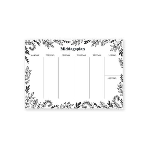 Ukeplan Kategori Nameless